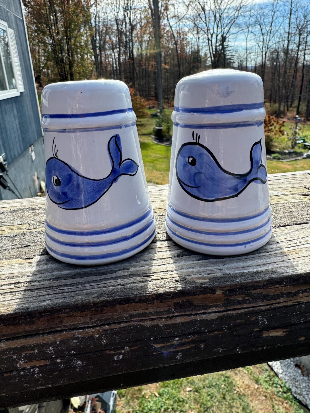Vintage Whale Salt & Pepper Shakers - Etsy