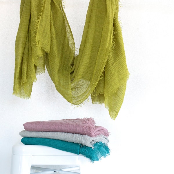 Gauze Infinity Scarf - Etsy
