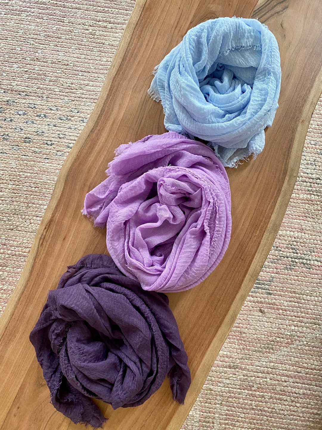 Cotton Gauze Scarf: Lightweight Bohemian Shawl, Head Wrap - Etsy