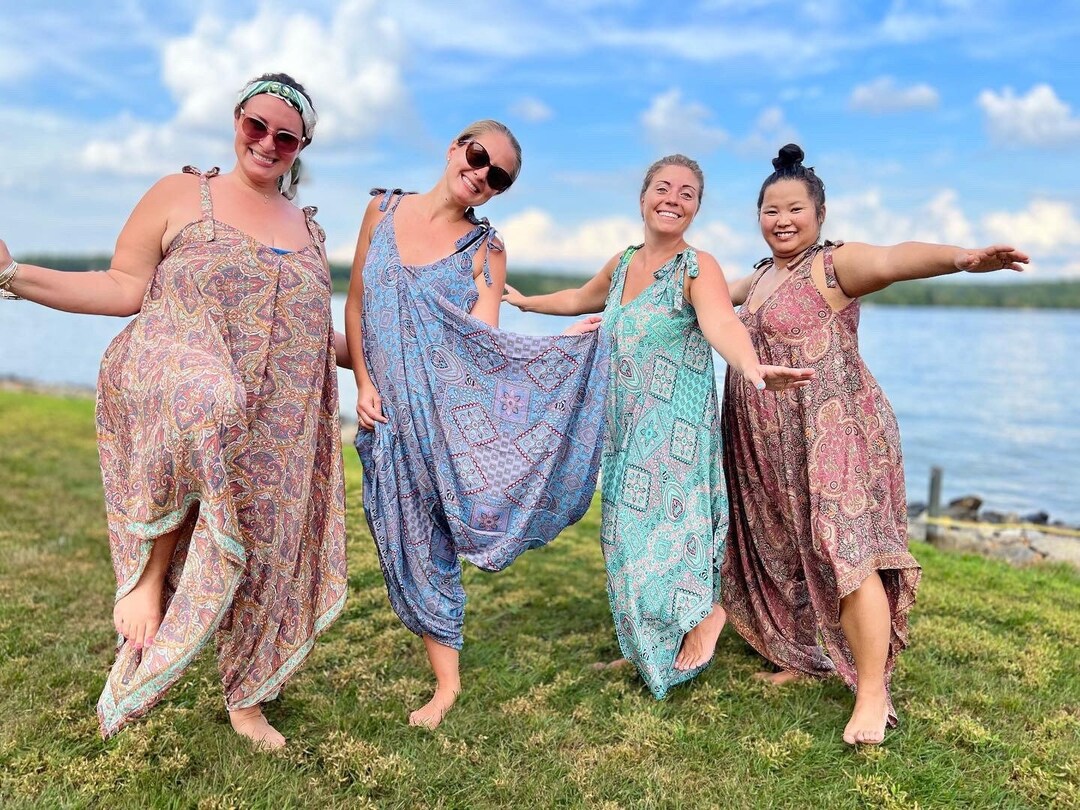 Mono de harén, mono de pierna ancha, ropa de festival, ropa boho, mono ...