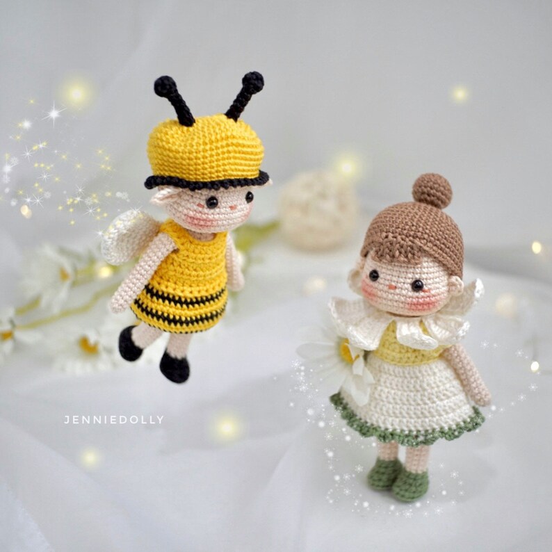 Bumble Bee Fairy Amigurumi Crochet Doll Pattern Digital PDF - Etsy