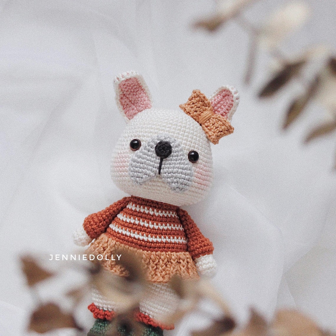 Cookie the Frenchie Amigurumi Crochet PDF Pattern Instant - Etsy