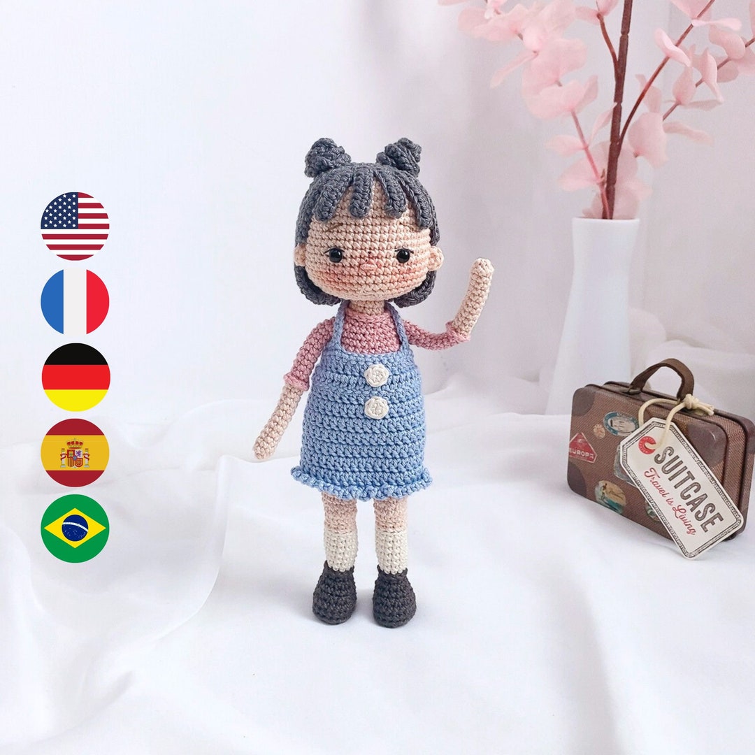 Lena Doll Amigurumi Crochet Doll Pattern Digital PDF Files - Etsy Australia