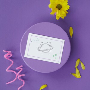 Space Theme Printable Birthday Card - Etsy