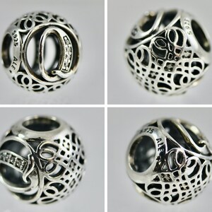 Various Authentic Pandora Alphabet Charms 791858CZ, 791865CZ, 791864CZ ...