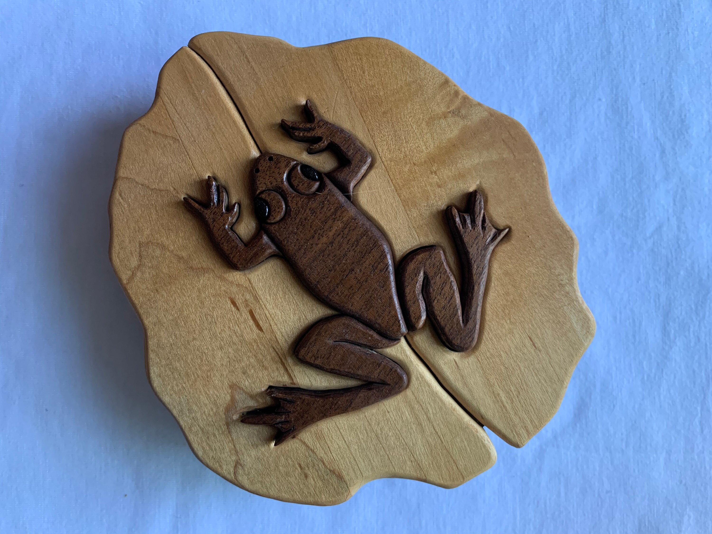 Frog Wooden Box, Intarsia, Handmade - Etsy