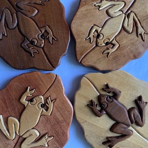 Frog Wooden Box, Intarsia, Handmade - Etsy