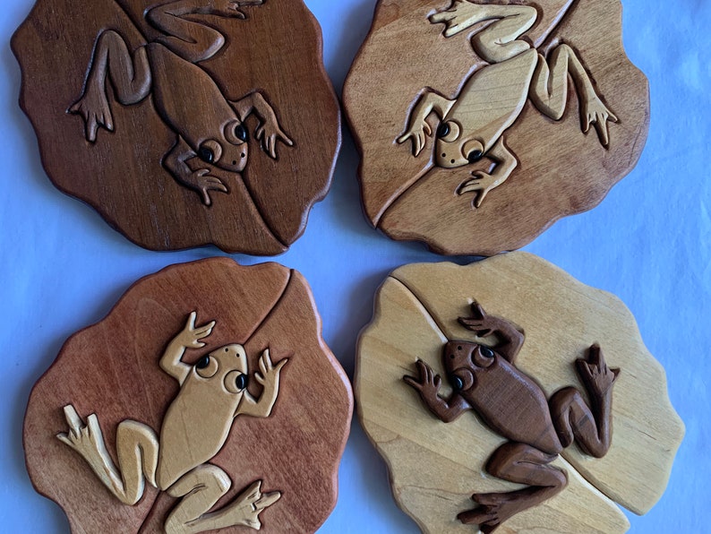 Frog Wooden Box, Intarsia, Handmade - Etsy