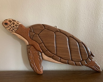 Turtle Intarsia - Etsy
