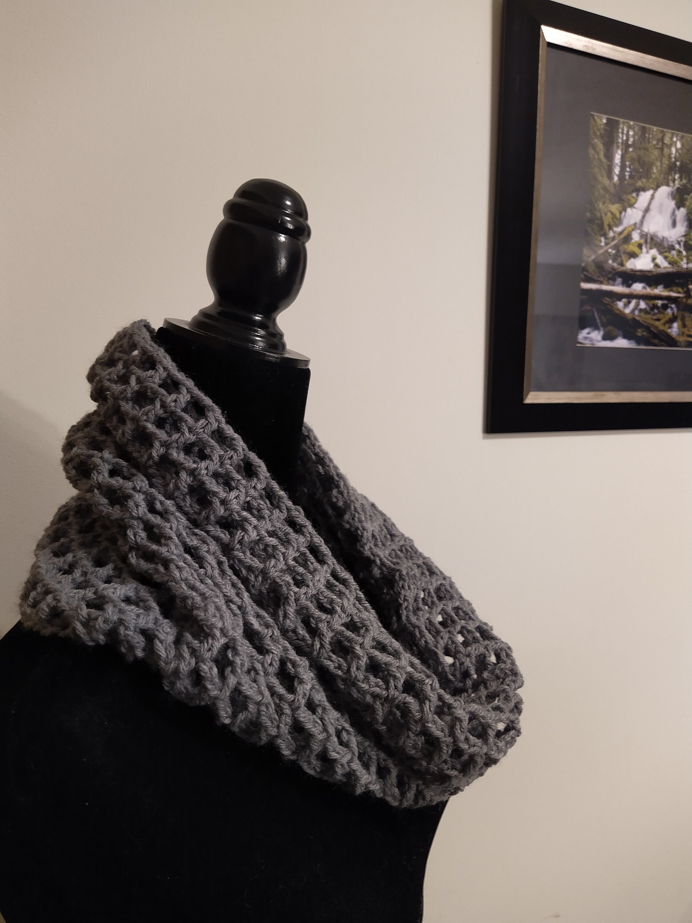 Airy Gray Cowl - Etsy