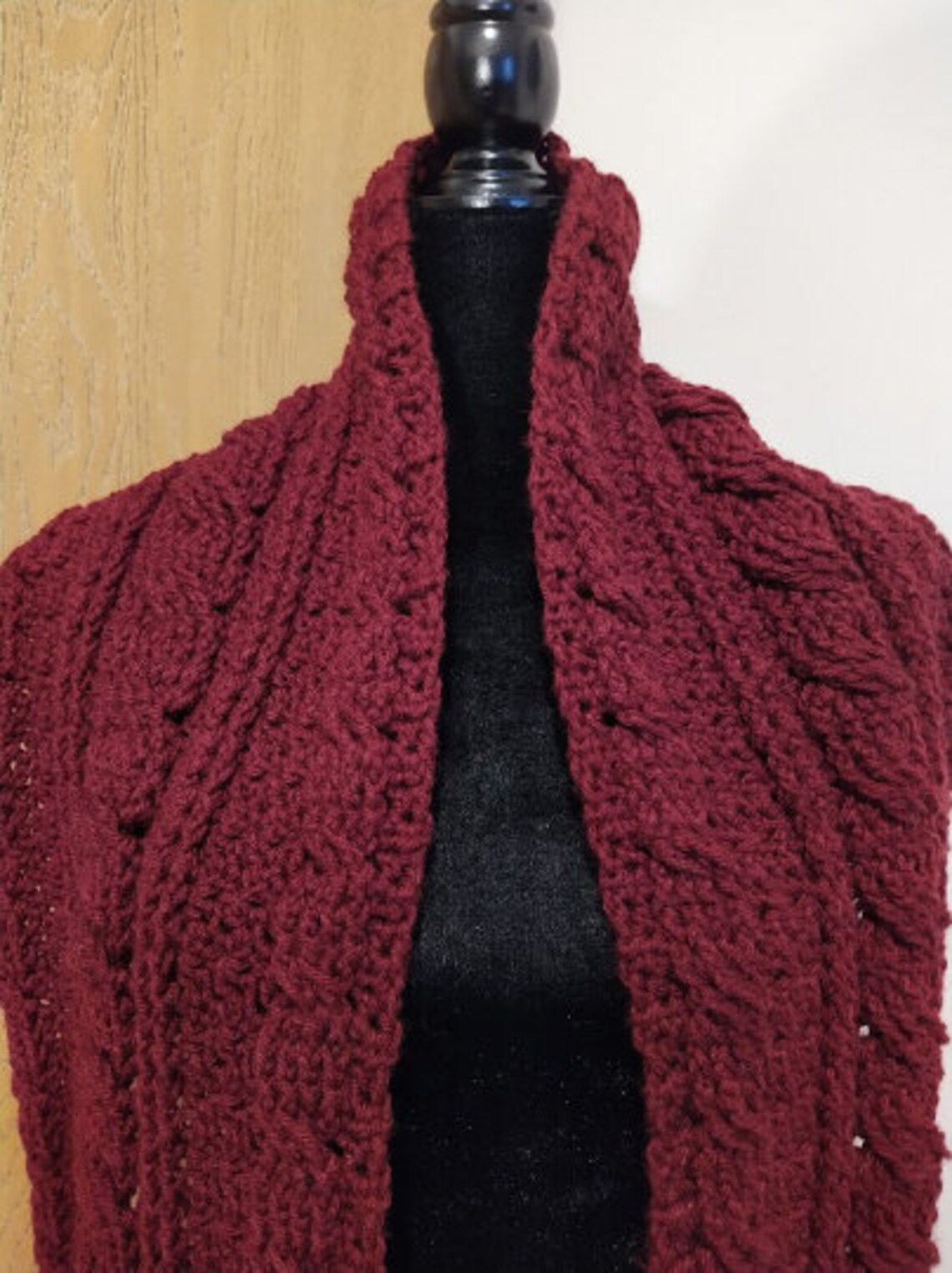 PDF CROCHET PATTERN for the Quintessential Cabled Pocket Scarf - Etsy