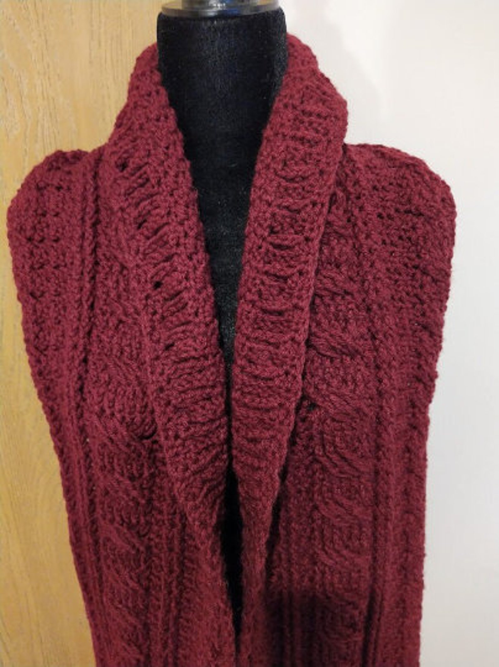PDF CROCHET PATTERN for the Quintessential Cabled Pocket Scarf - Etsy