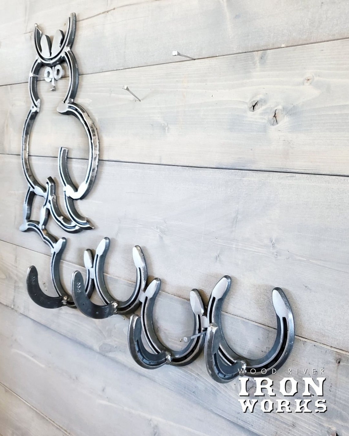 Owl Coat Rack Western Coat Rack Horseshoe Coat Rack | Etsy