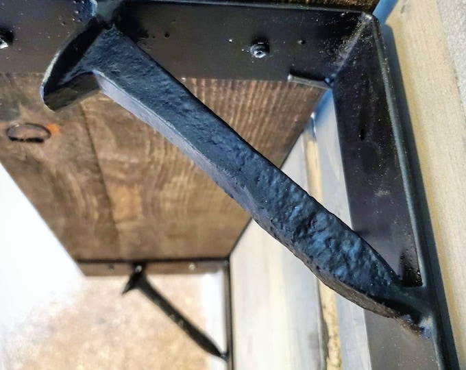 Shelf Bracket, Railway Spike Shelf Bracket, Shelf Support, Unique Metal ...