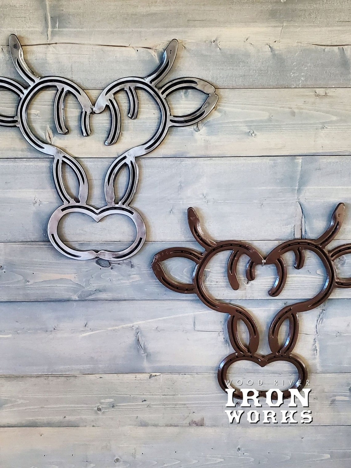 Highland Bull Horseshoe Bull Horseshoe Wall Hanging Western | Etsy