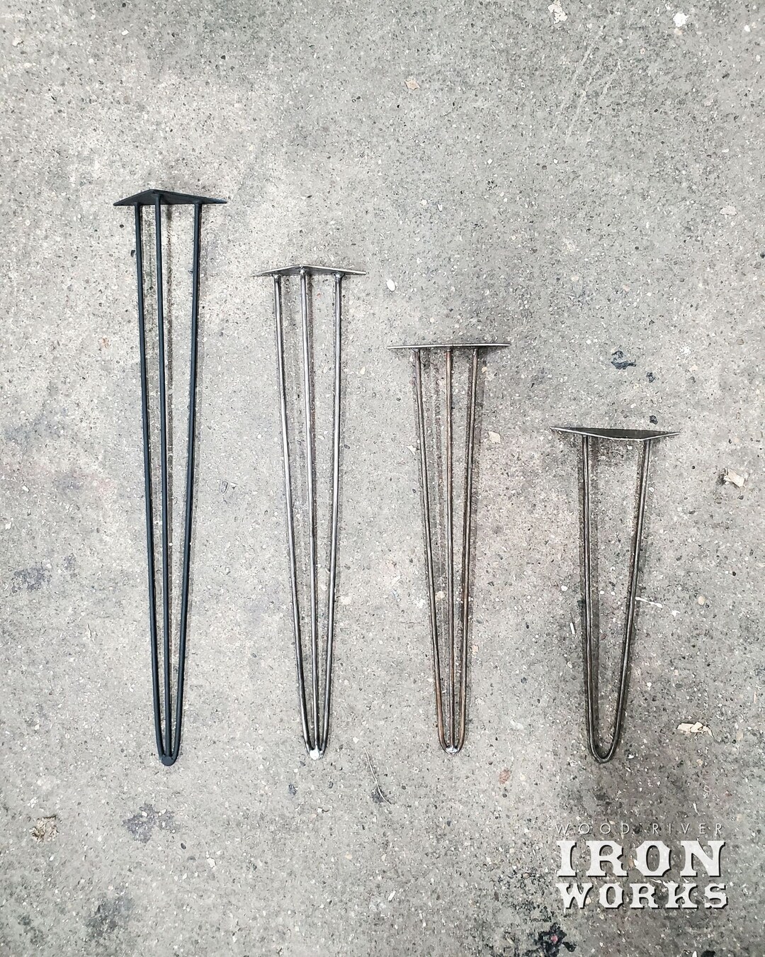 Hairpin Leg 3 Rod (SOLD INDIVIDUALLY), Modern Metal Legs, Heavy Duty ...