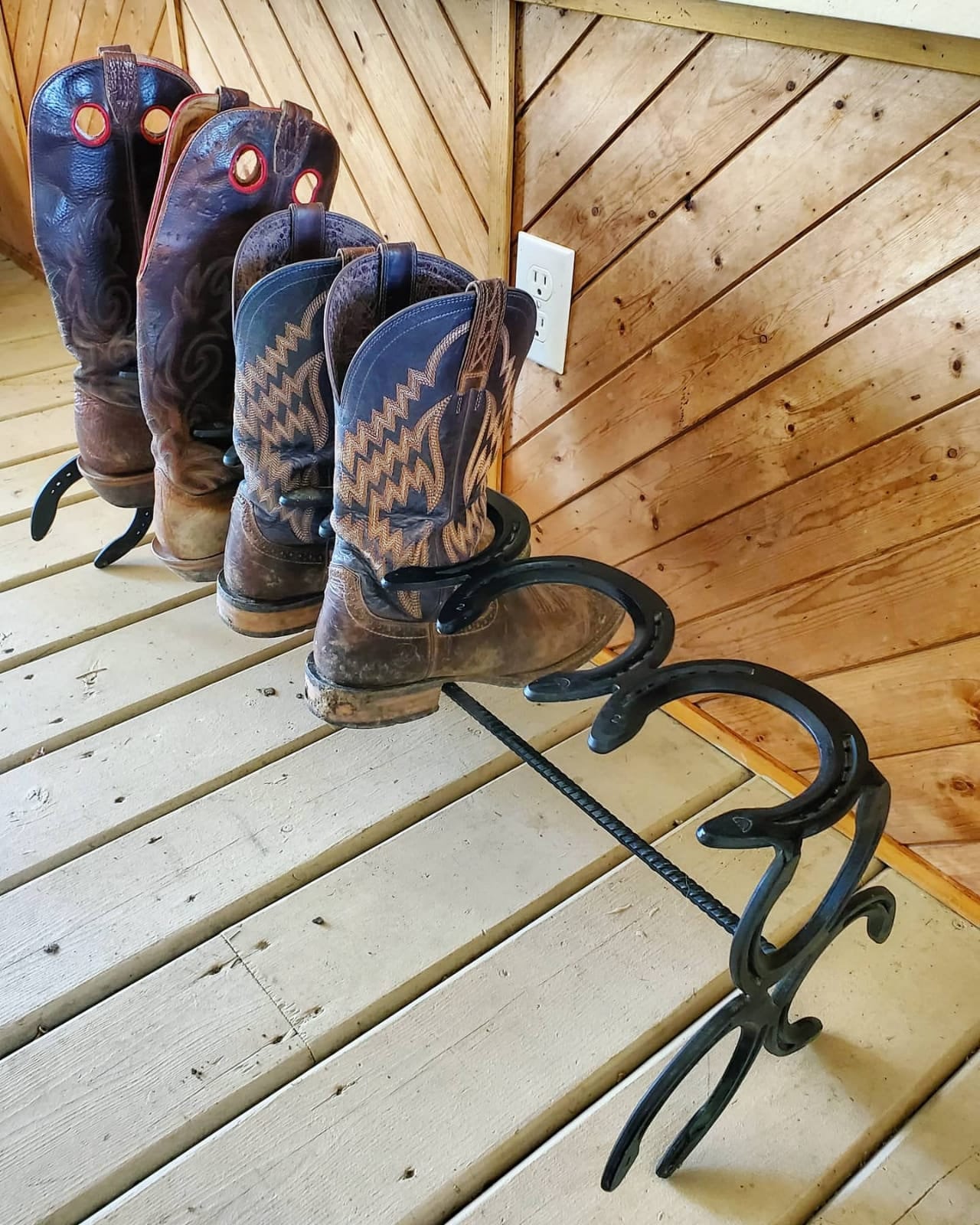 Shoe Storage Horseshoe Boot Rack Boot Rack Western Boot | Etsy