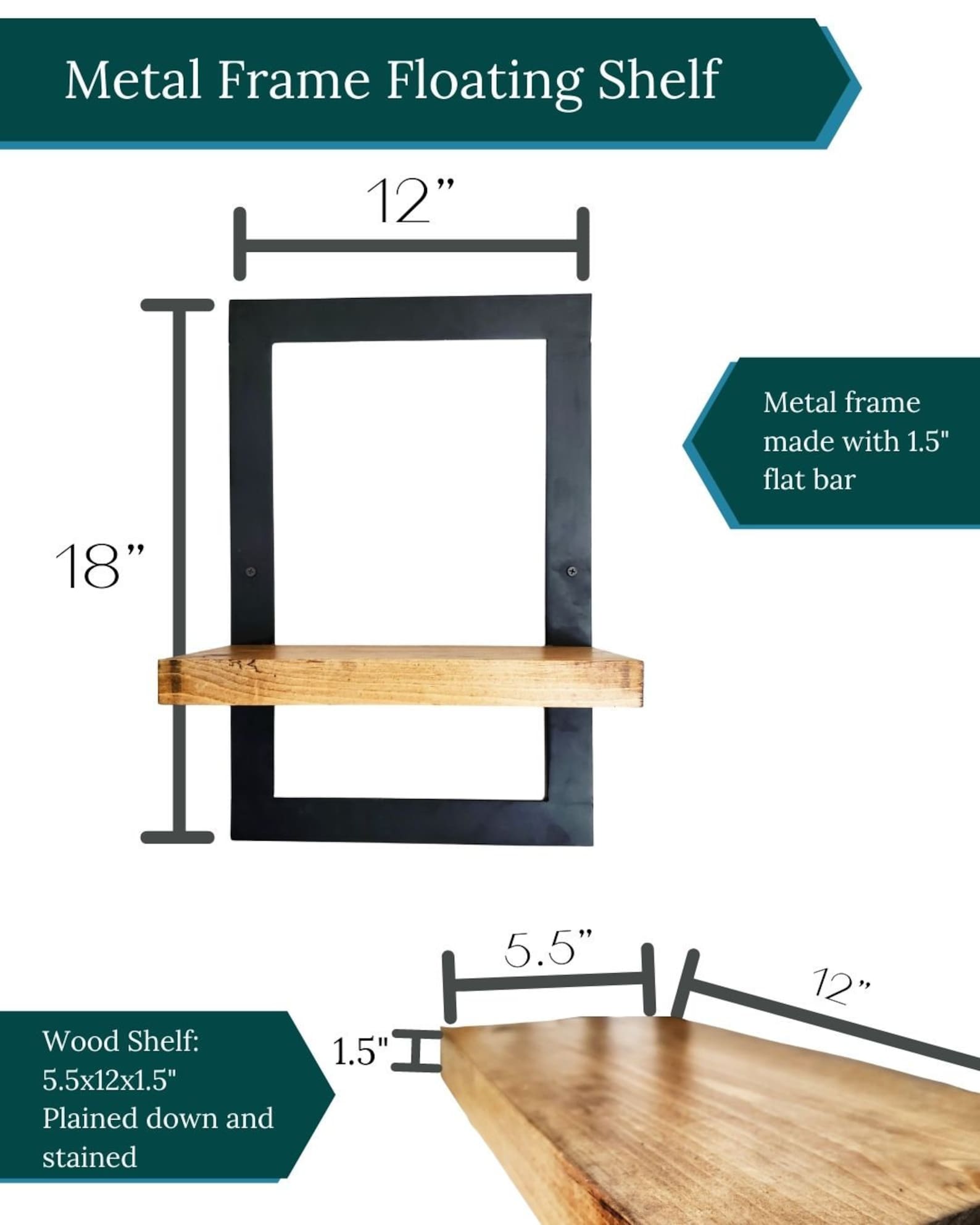 Metal Framed Shelf Modern Shelf Picture Frame Shelf - Etsy