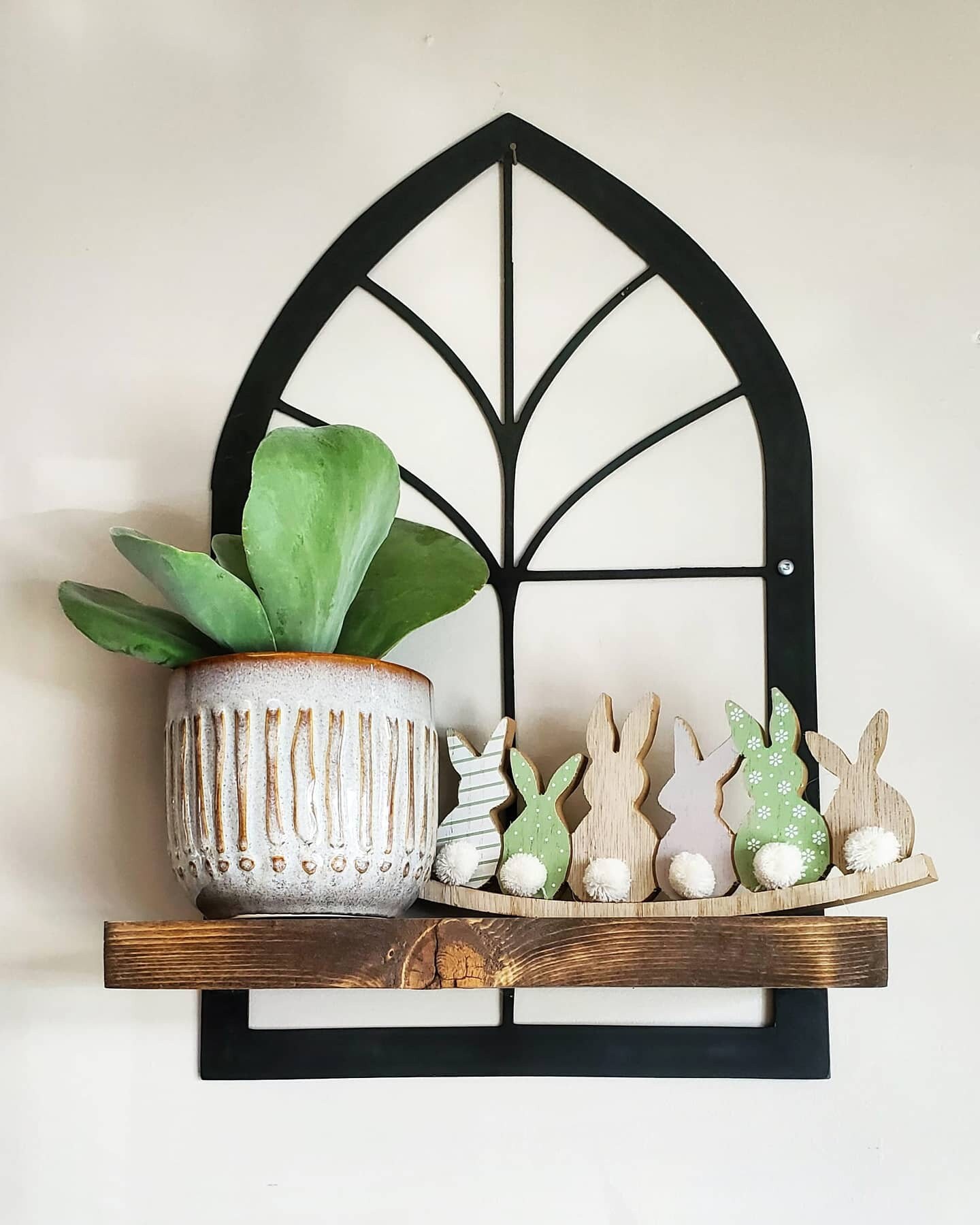 Metal Window Frame Shelf Church Window Picture Frame Shelf | Etsy