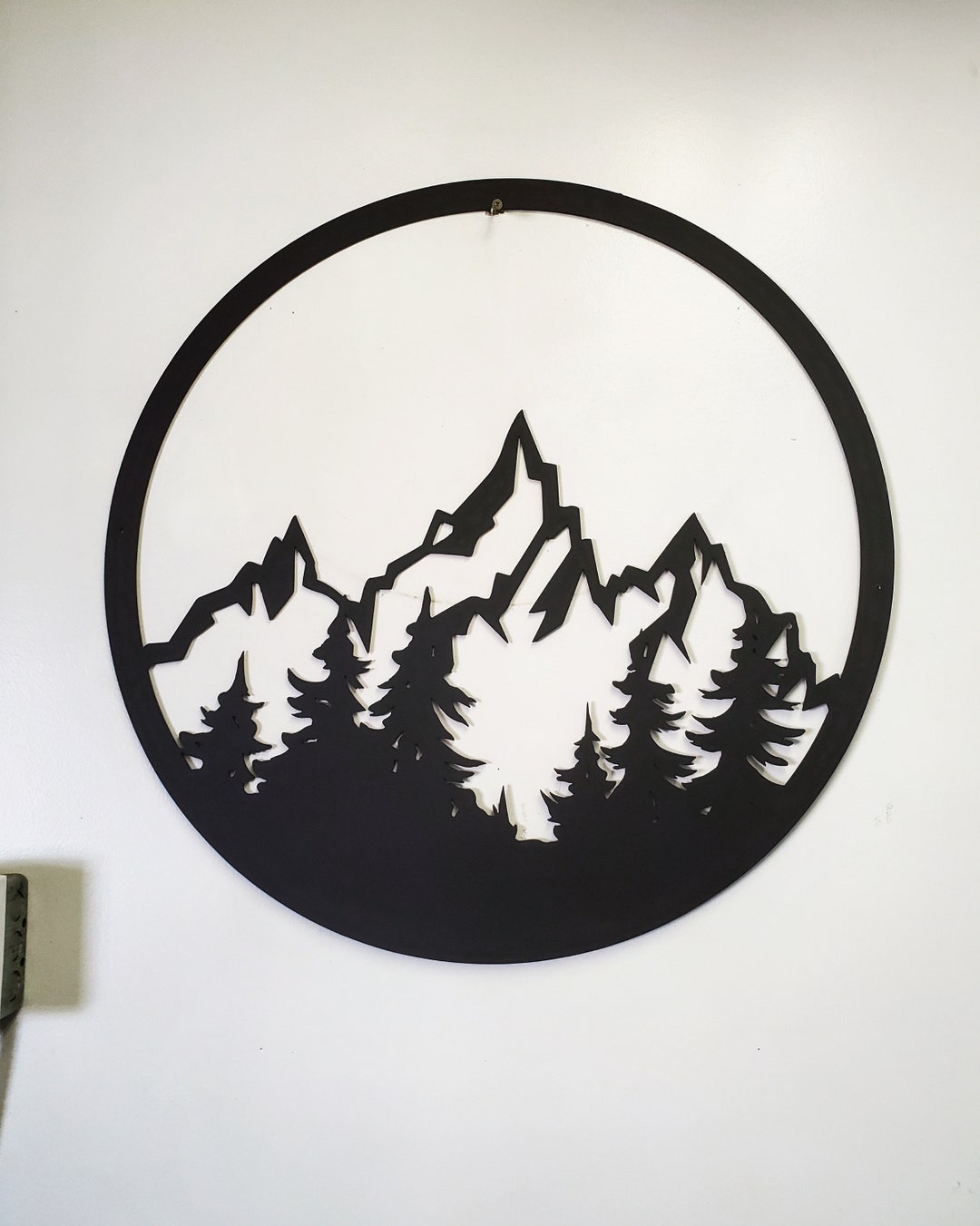 Mountain and Forest Scene, Metal Sign - Etsy