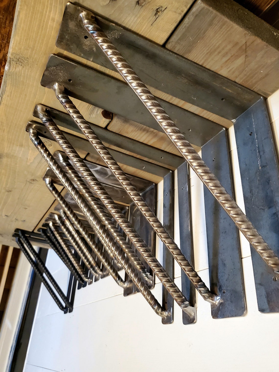 Shelf Bracket Rebar Shelf Bracket Shelf Support Unique | Etsy