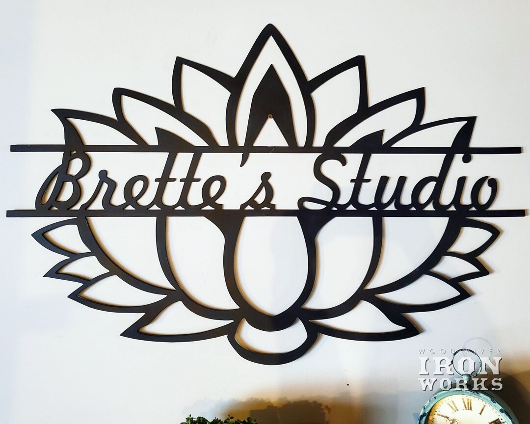 Yoga Studio Sign, At-home Yoga Station, Customized Studio Metal Sign - Etsy