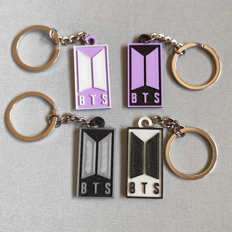 BTS Logo Pin and Keychain - Etsy