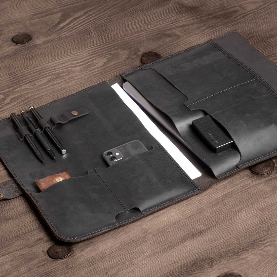 MacBook Pro 13 Case MacBook Air 13 Case Organizer Leather Laptop Case ...