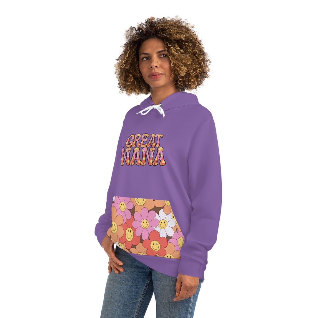 Great Nana Hoodie Gift for Nana Sleeve Print Hoodie for Birthday Gift ...