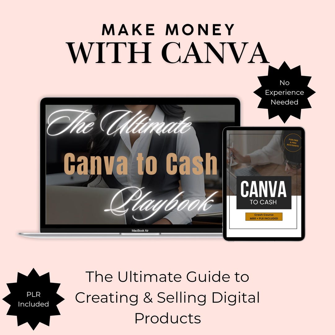 Canva to Cash Playbook: Beginner's Guide to Selling Digital Products ...
