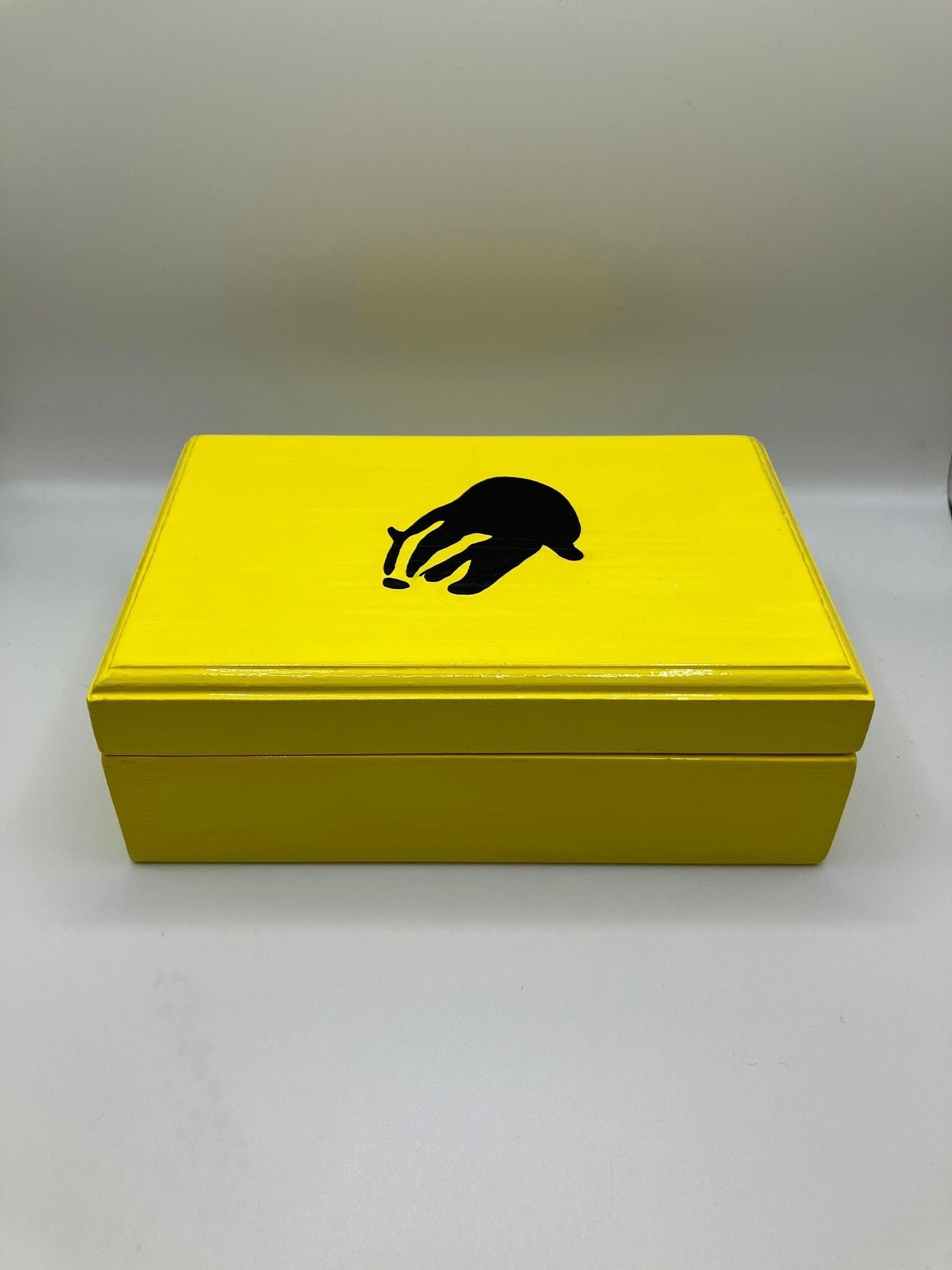 Hufflepuff Harry Potter Inspired Hand-painted Wooden Jewellery Storage ...