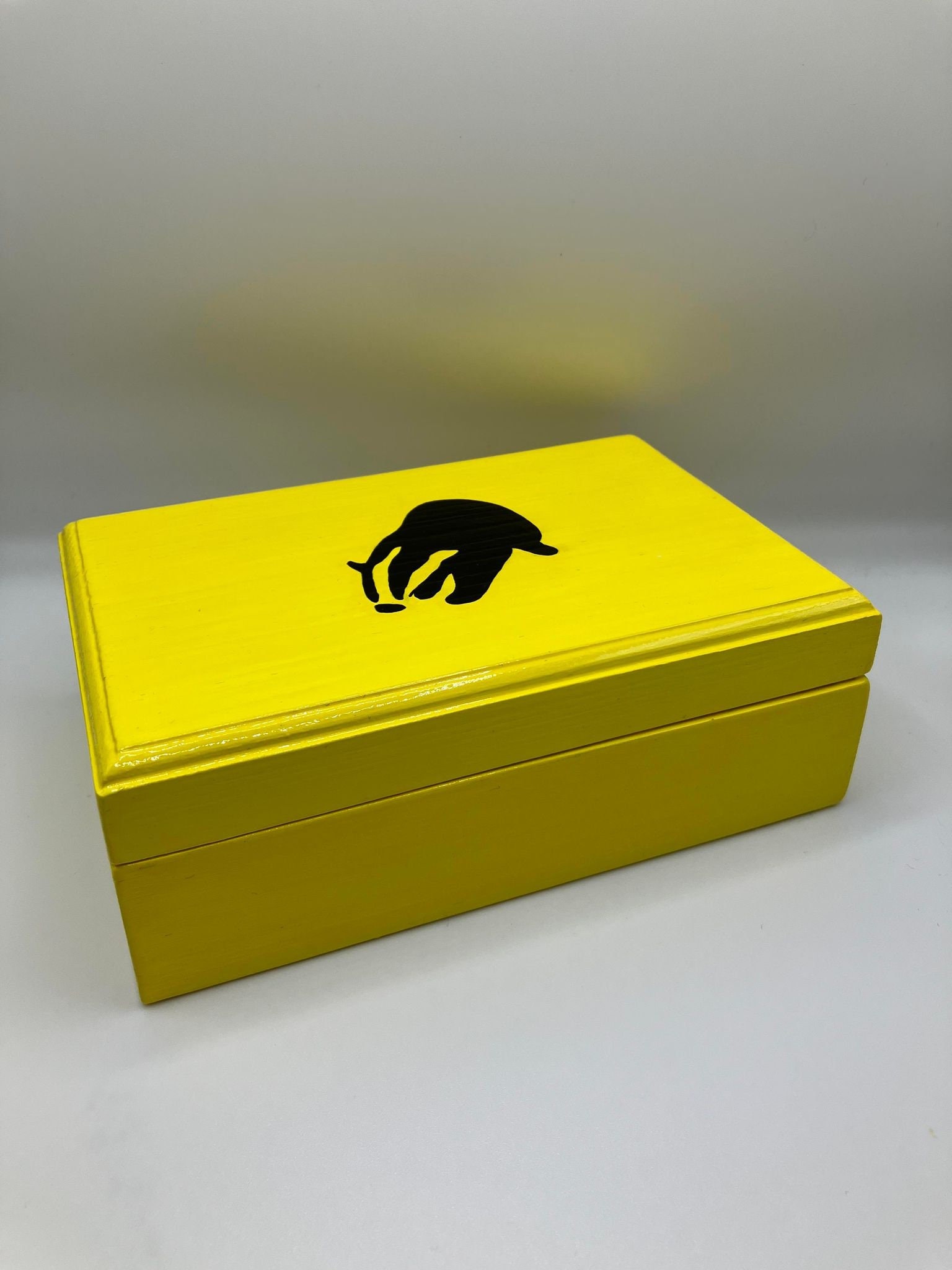 Hufflepuff Harry Potter Inspired Hand-painted Wooden Jewellery Storage ...