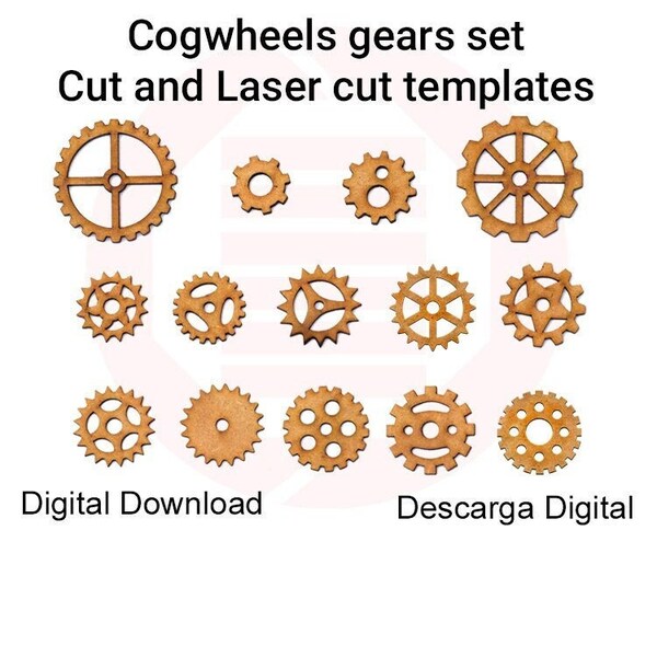 Laser Cut Files Mechanical Gear - Etsy