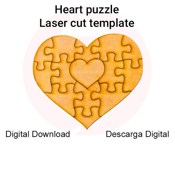 Heart Shaped Puzzle - Etsy