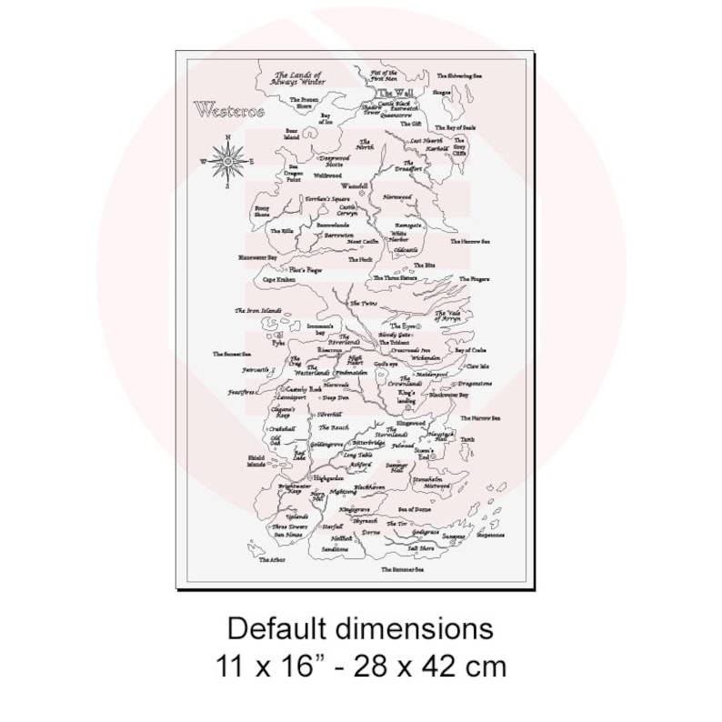 Laser Cut SVG Thrones Westeros Map Laser Cutting SVG Design DIY Crafts ...