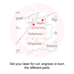 Laser Cut Scotland Map Vector Template Laser Cutting Machine Glowforge ...