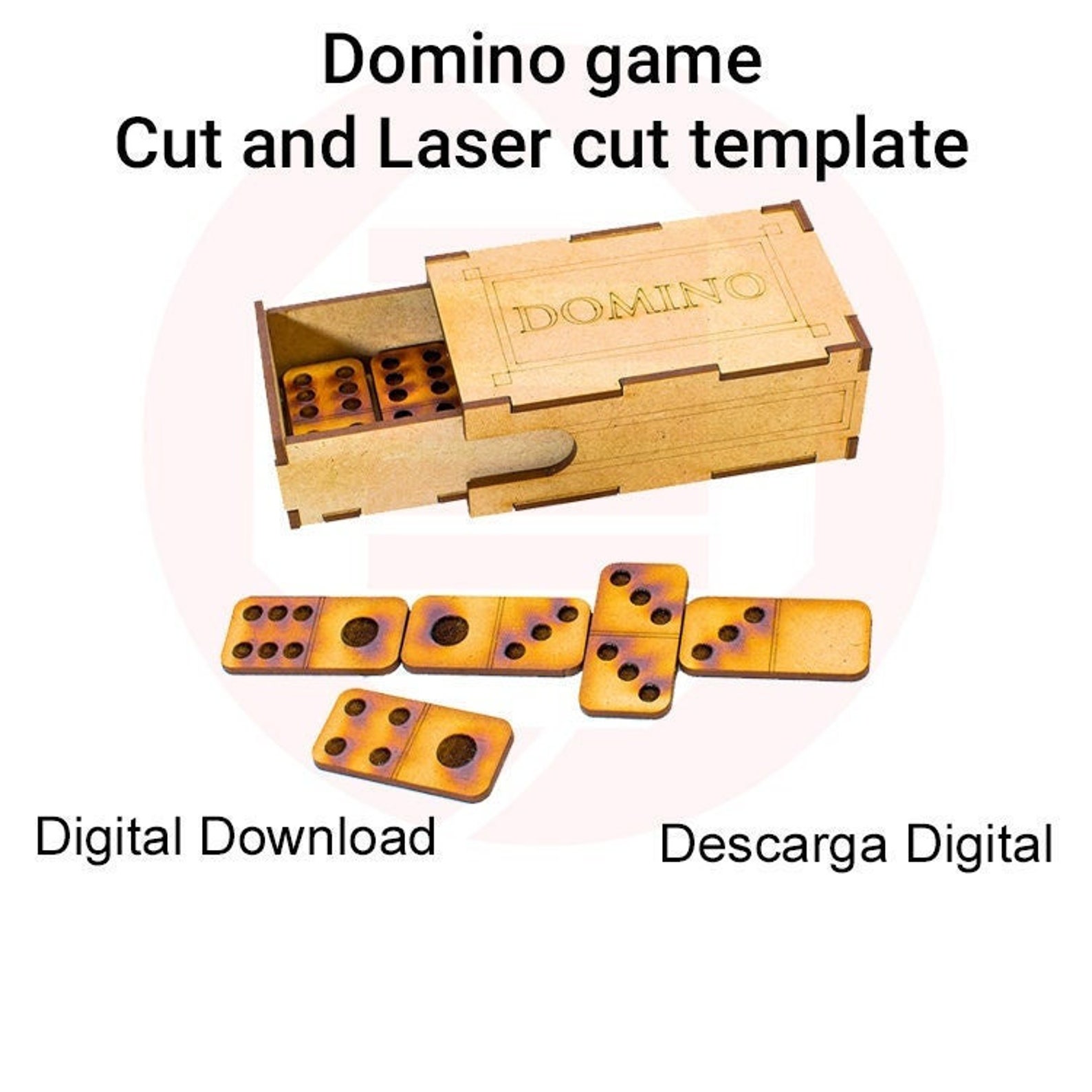 Laser Cut File Domino Wooden Domino Vector SVG Domino Holder - Etsy