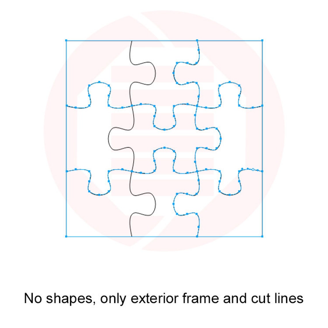 Jigsaw Puzzle SVG Laser Cut File Design Puzzle Vector Template - Etsy