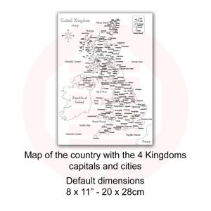 Laser Cut United Kingdom UK Map SVG Vector Template Cut Files Digital ...
