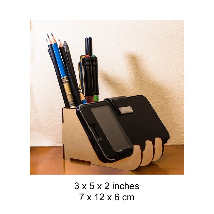 Laser Cut Vector Desktop Organizer Pencil Box Glowforge SVG - Etsy