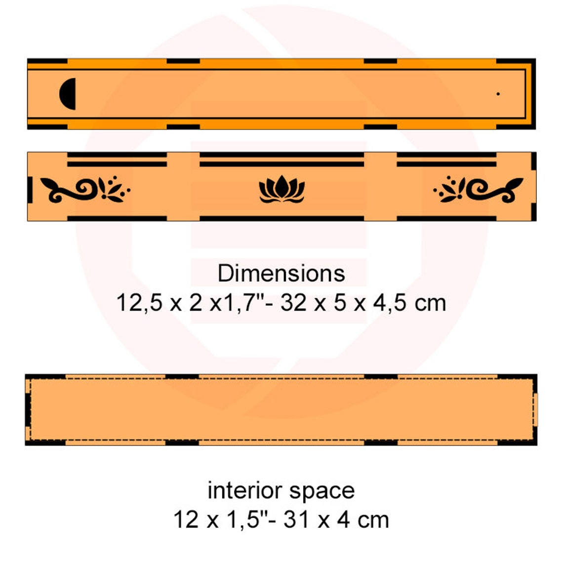 Laser Cut SVG Incense Box Template Laser Cutting Machine Digital ...