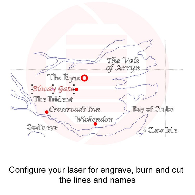 Laser Cut SVG Thrones Westeros Map Laser Cutting SVG Design DIY Crafts ...