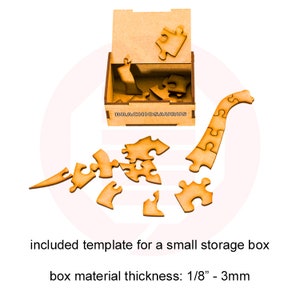 Laser Cut Dinosaur Puzzle DIY Crafts Christmas Gift Idea Laser Cut ...