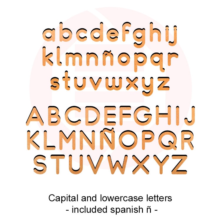 Laser Cut File Alphabet Letters Box Montessori School Glowforge SVG ...