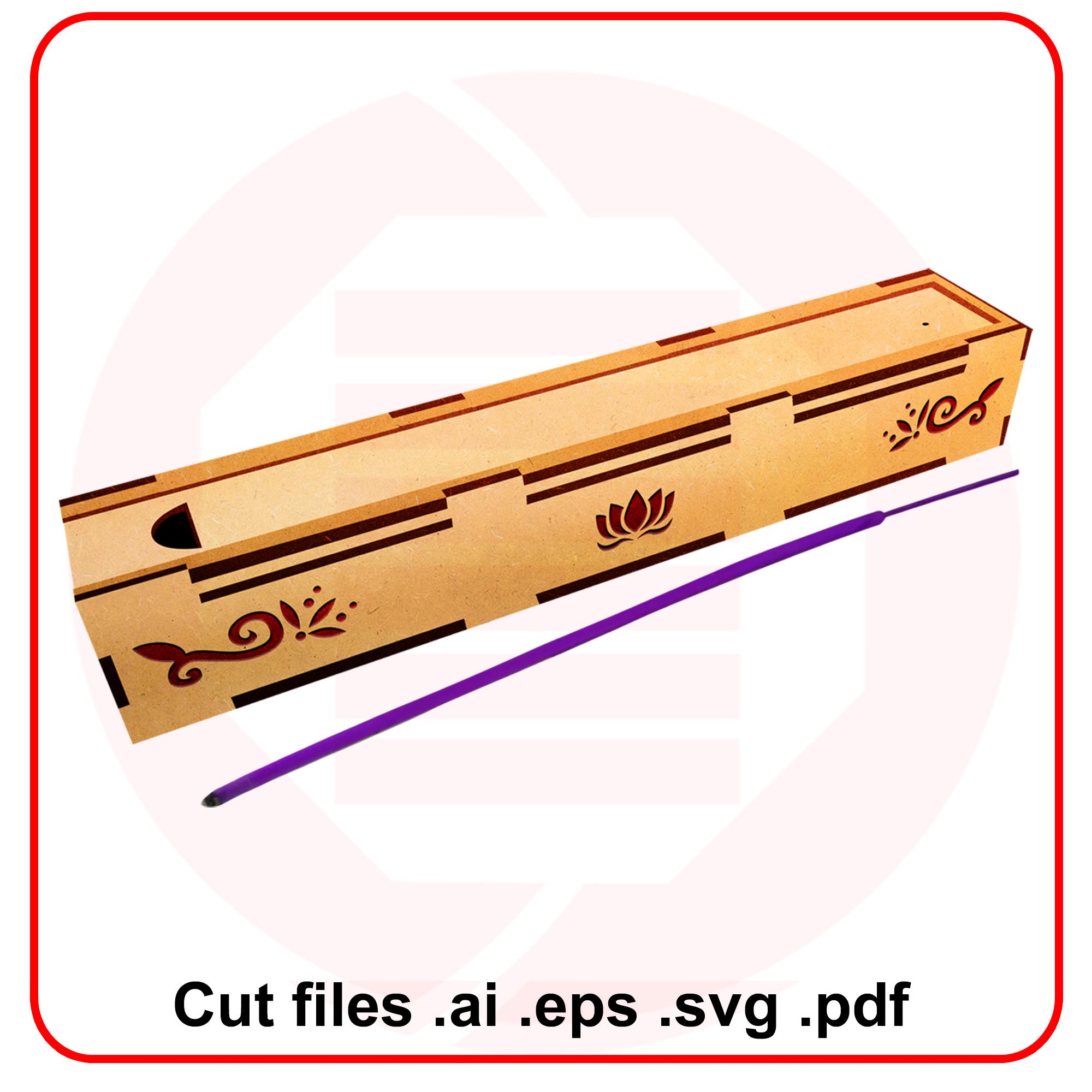 Laser Cut SVG Incense Box Template Laser Cutting Machine Digital ...