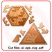 Laser Cut SVG Montessori Geometric Puzzle Vector Template DIY Crafts ...