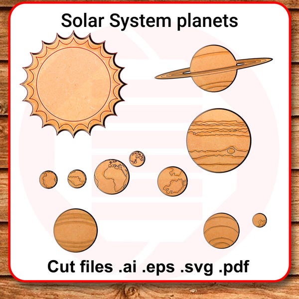 Solar System Svg - Etsy