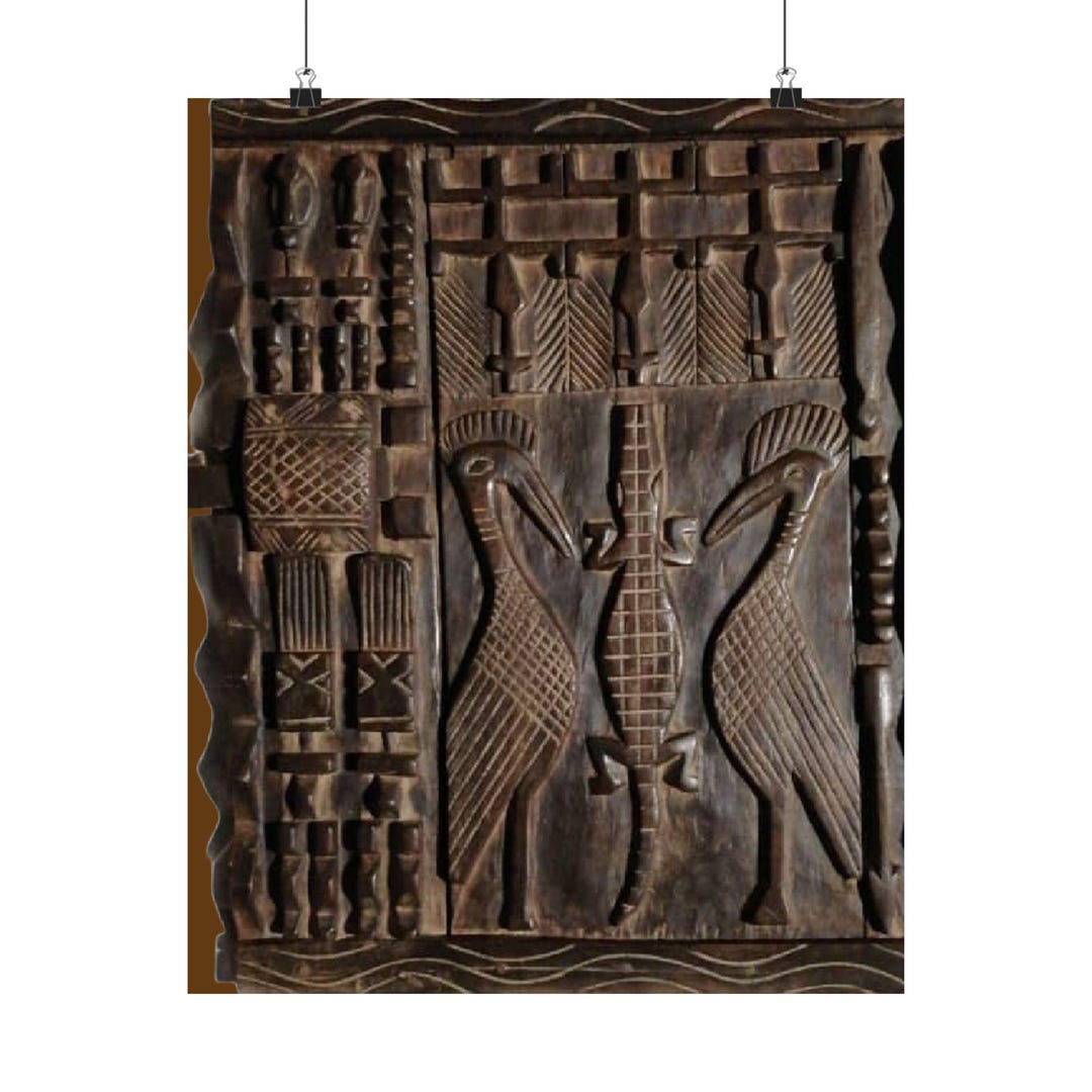 Dogon Door Poster From Mali in the West African Region, Matte Finish ...