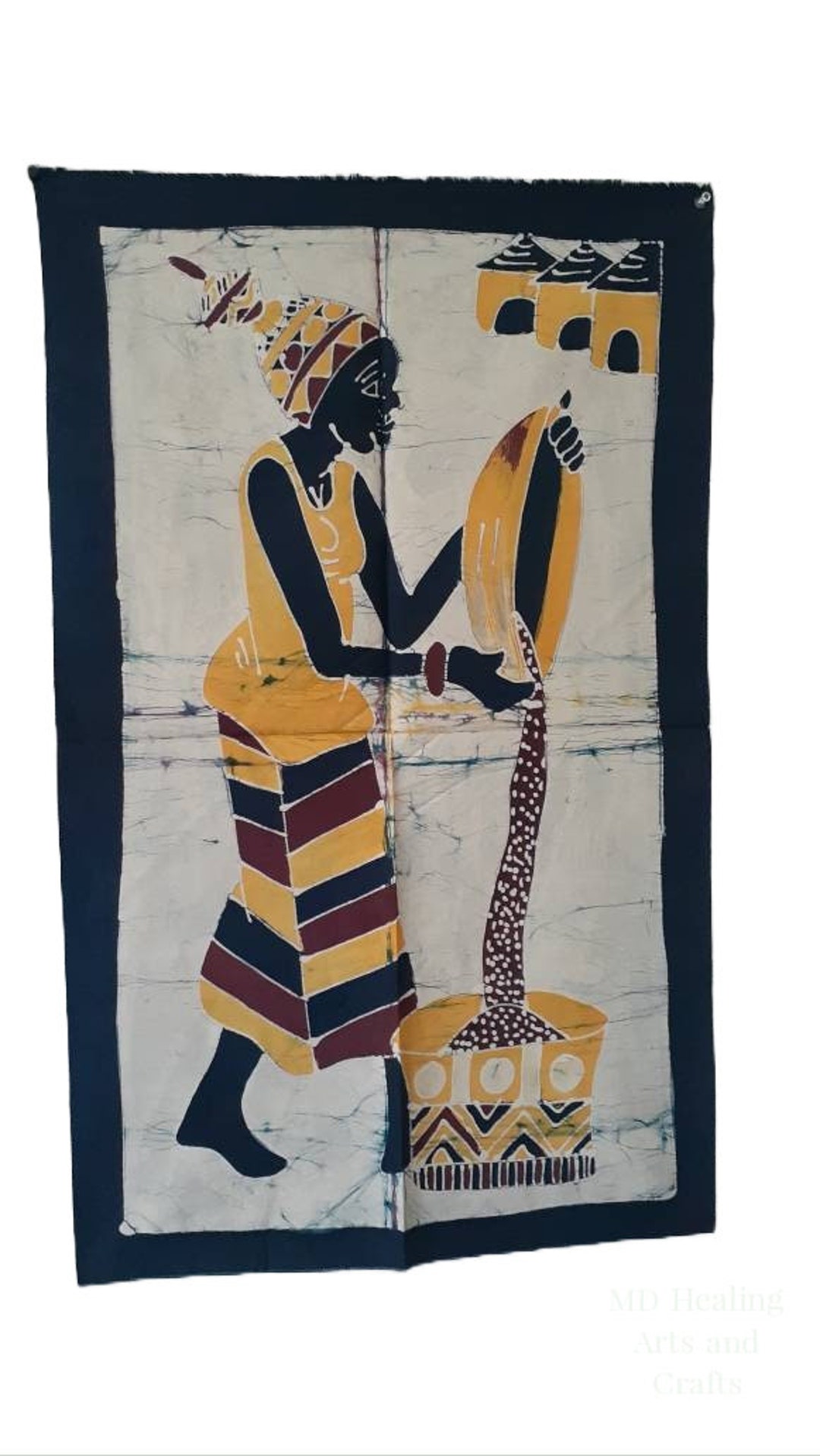 Batik Wall Hanging,batique Wall Hanging,african Batik Art,vintage Batik ...