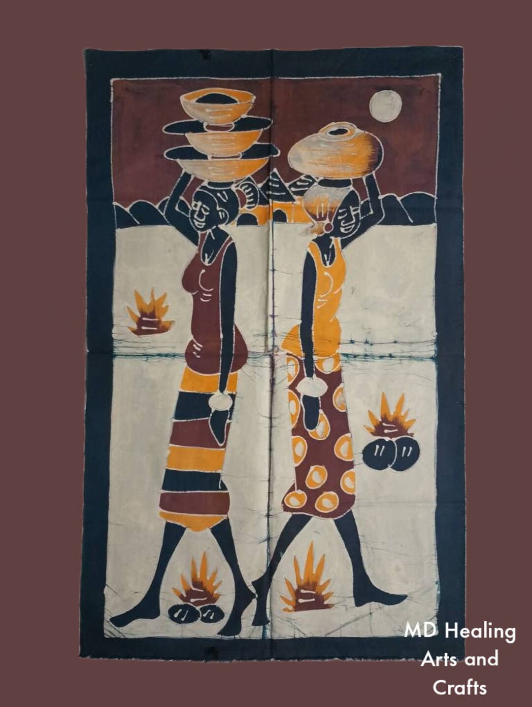 Batik Wall Hanging,batique Wall Hanging,african Batik Art,vintage Batik ...